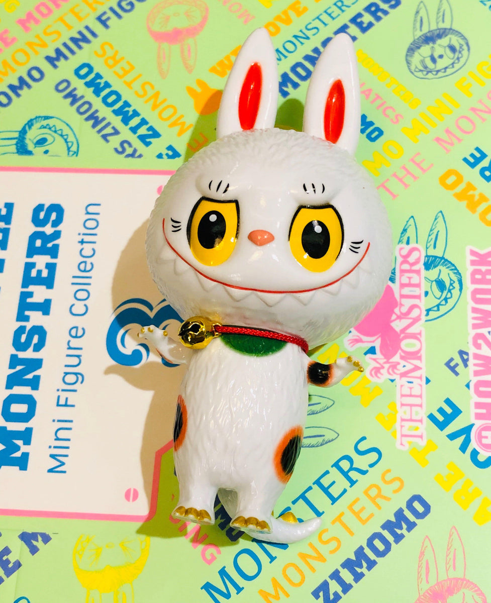 Kasing Lung - Zimomo Maneki Neko (Fortune Cat, White, labubu) – Toyol Toys